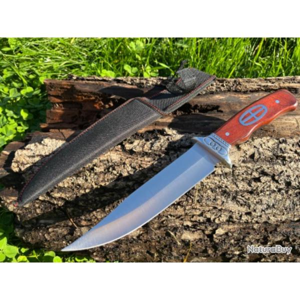 Couteau Russe manche bois de rose orné enchère - Couteaux droits et ...