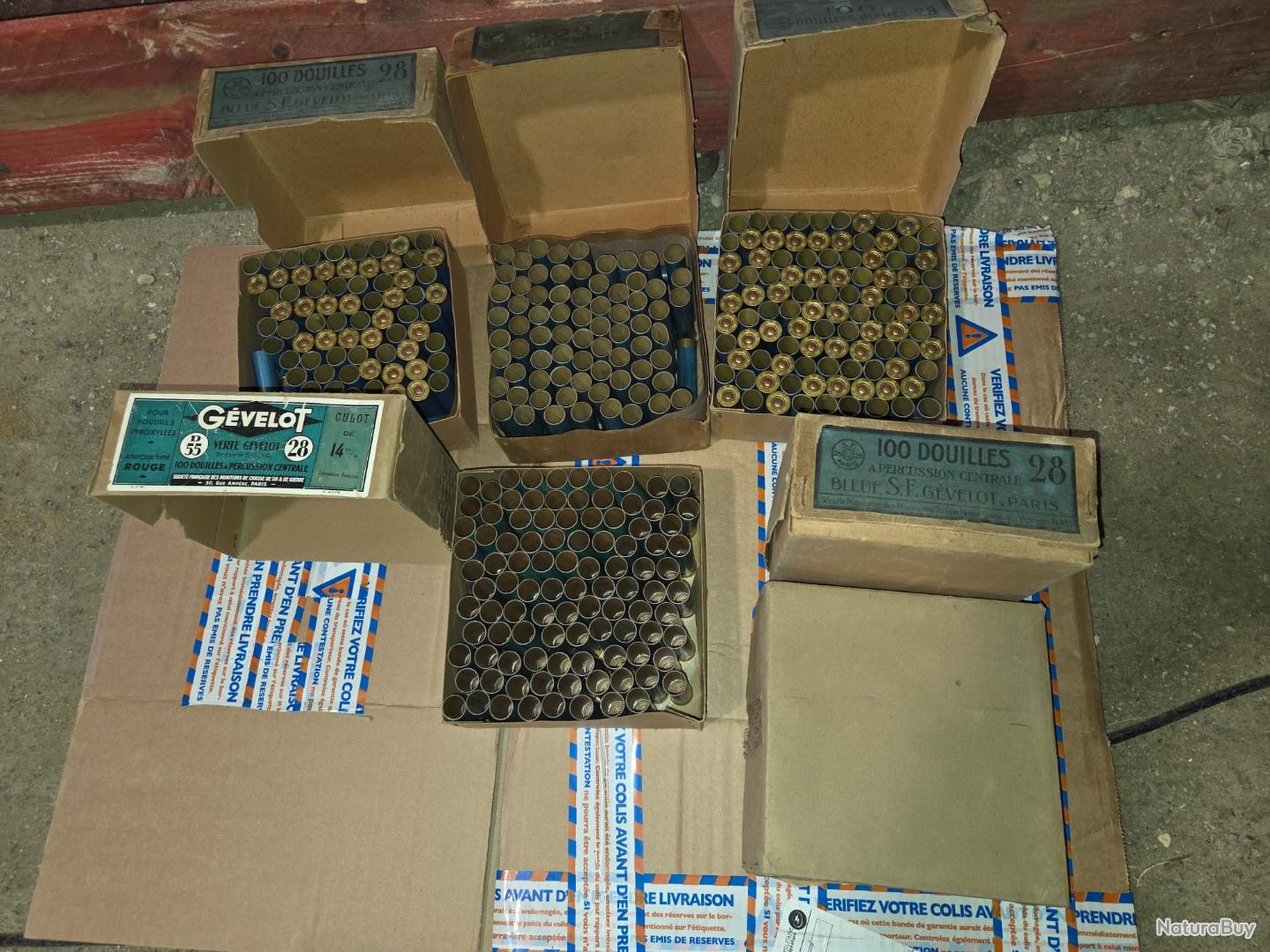500 douilles calibre 28 cartons - Douilles autres calibres (14354125)
