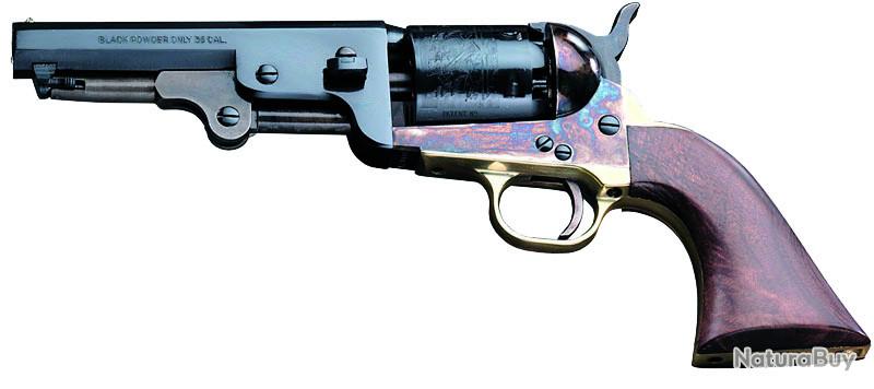 Poudre Noire ! Revolver Pietta réplique 1851 Navy Yank Acier Sheriff ...