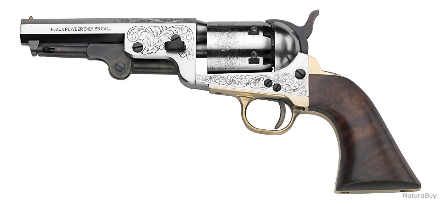 Poudre Noire ! Revolver Pietta réplique 1851 Navy Yank Yankee Grave ...