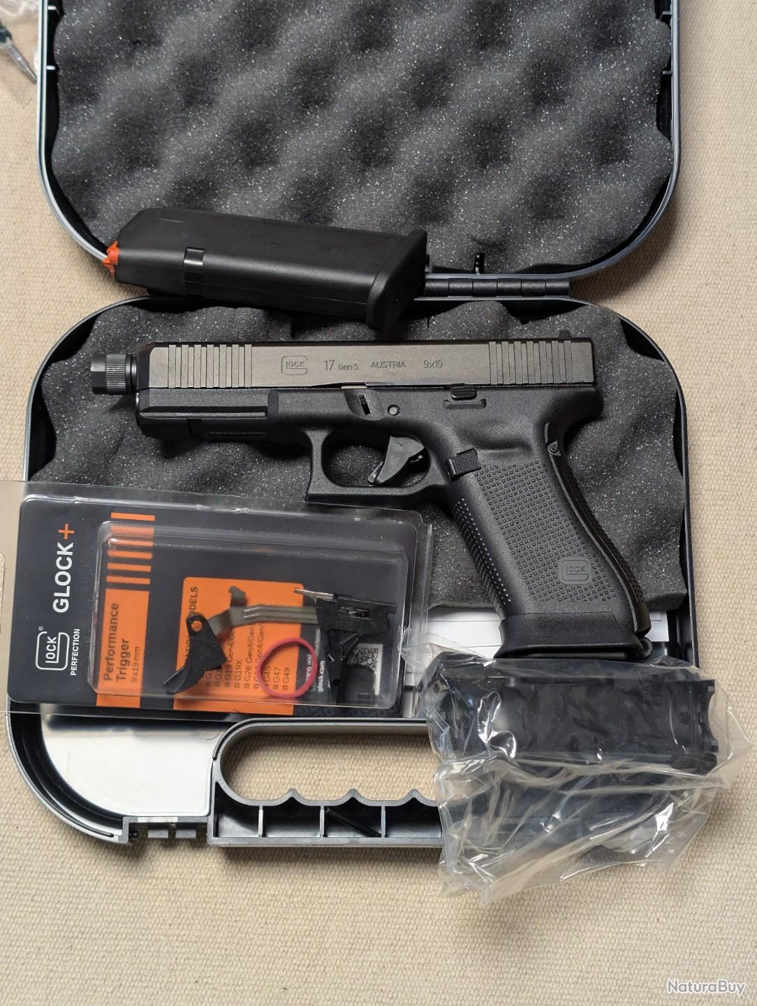 GLOCK 17 GEN 5 FILETÉ Détente performance - Pistolets de Catégorie B ...