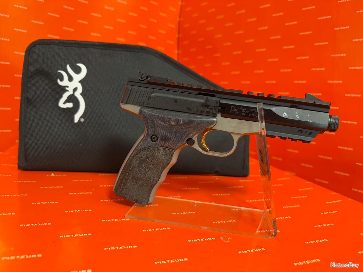 Pistolet BUCK MARK MICRO BLACK LABEL THREADED cal 22LR - Pistolets de ...