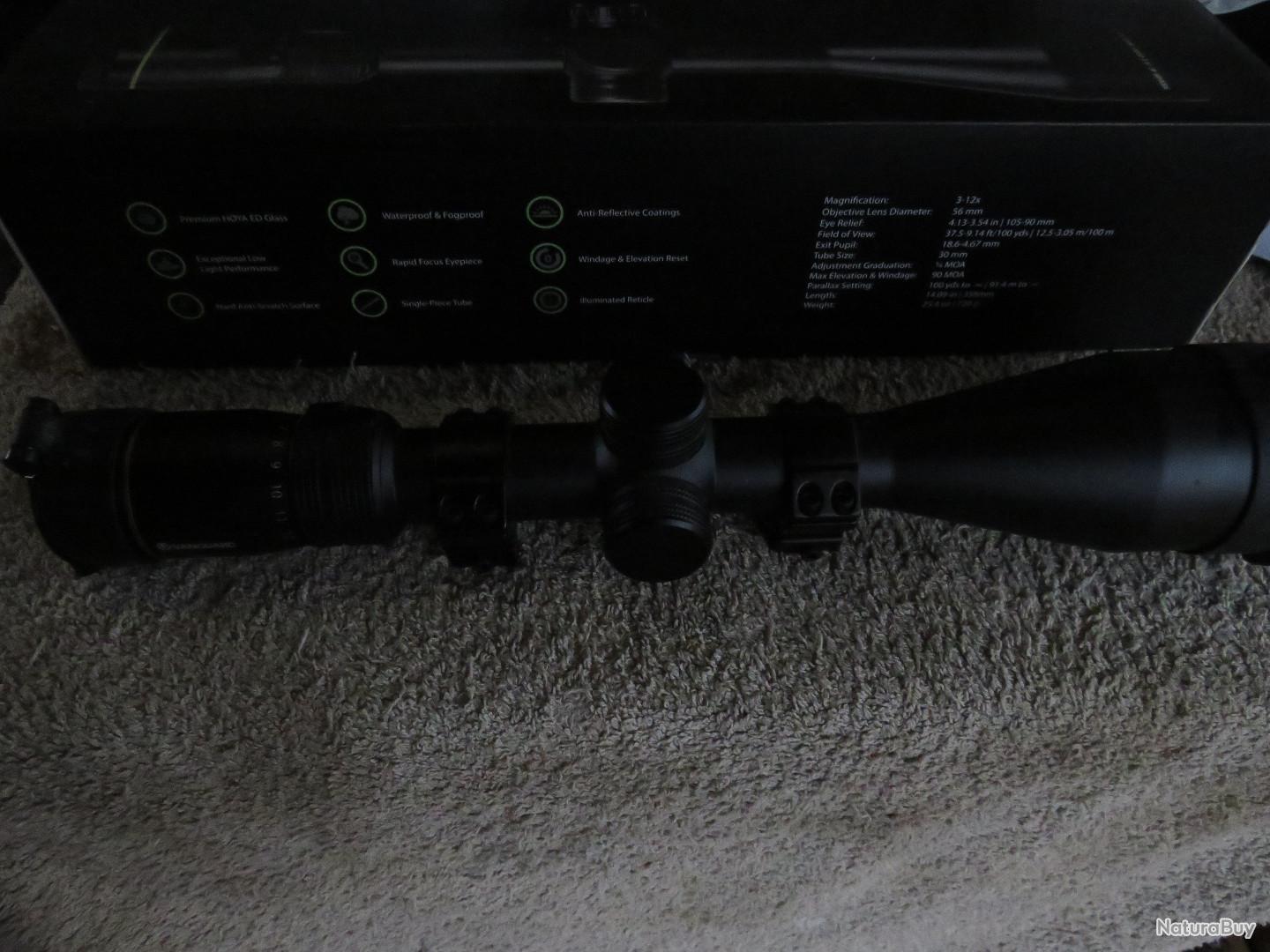 Lunette VANGUARD Endeavor RS IV 3-12x56 Réticule 4 - Lunettes d'affût ...