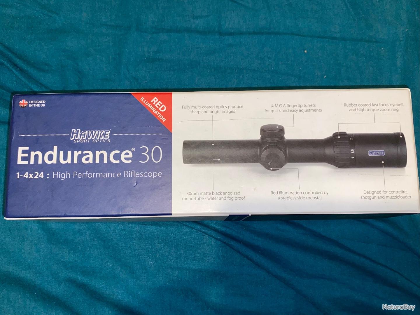 Lunette de battue Hawke Endurance 30 avec réticule lumineux - Lunettes ...