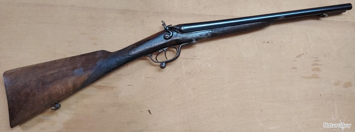 Fusil de chasse artisanal C. CELLE - Canon de Saint Etienne - Calibre ...