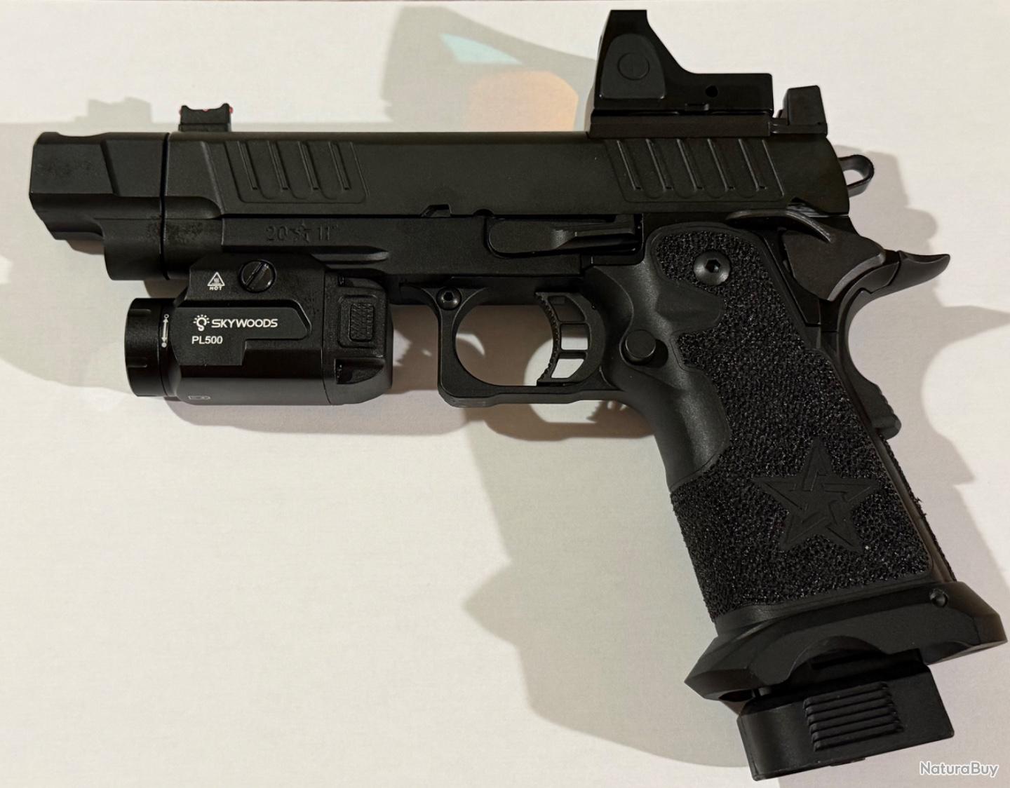 Réplique R618A STACCATO XC Noir Army Armament Gaz + lampe + viseur ...