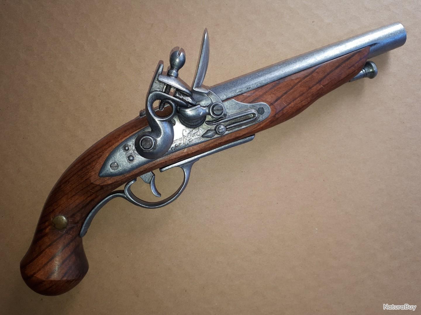 Réplique DENIX - Pistolet à silex Pirate Spark Gun - France XVIIIe ...
