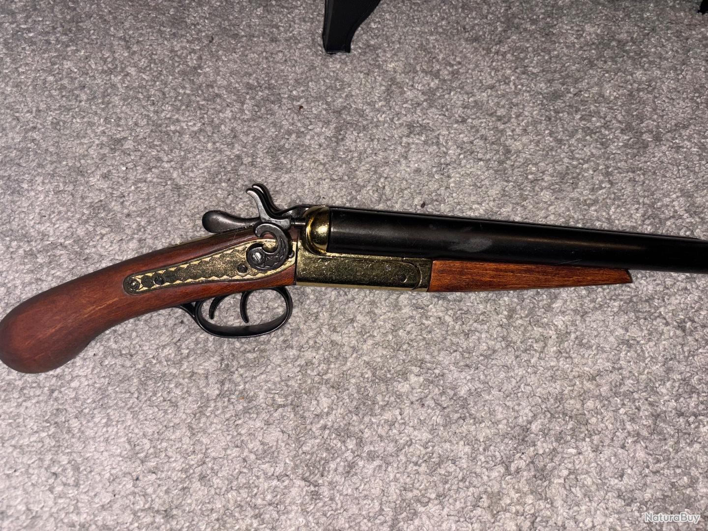 REPLIQUE D'ARME DENIX FUSIL COACH GUN A CANON SCIE LAITON ...