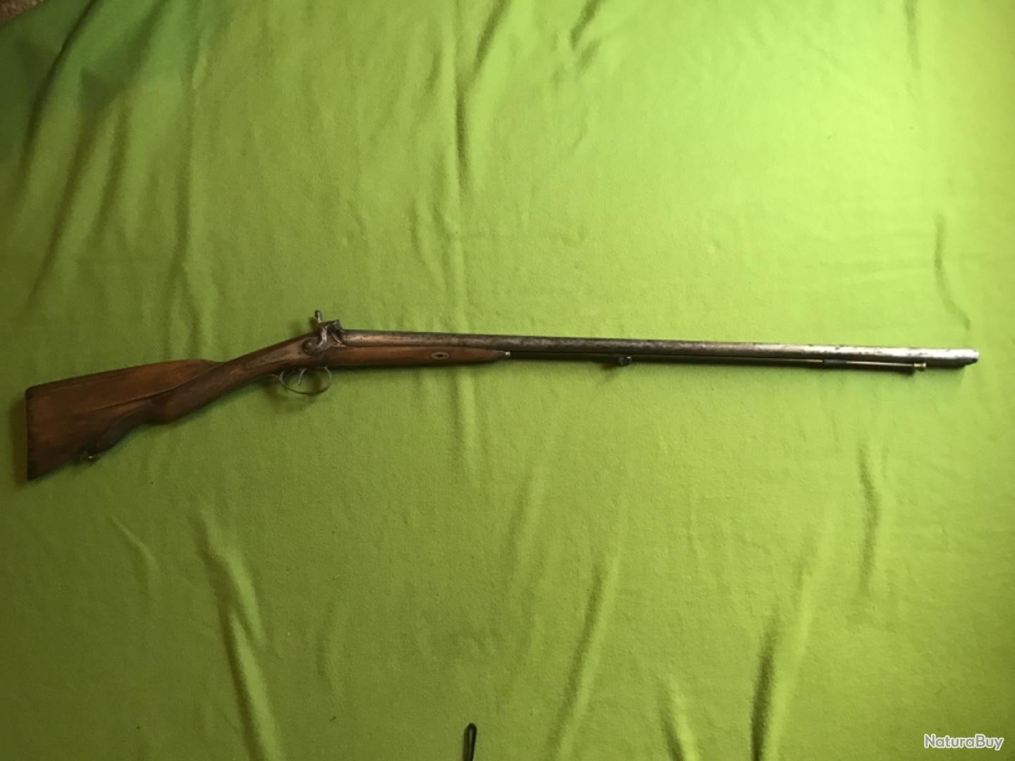 FUSIL JUXTAPOSÉ À PISTON cal 20 CROSSE SCULPTÉ - Fusils à percussion ...