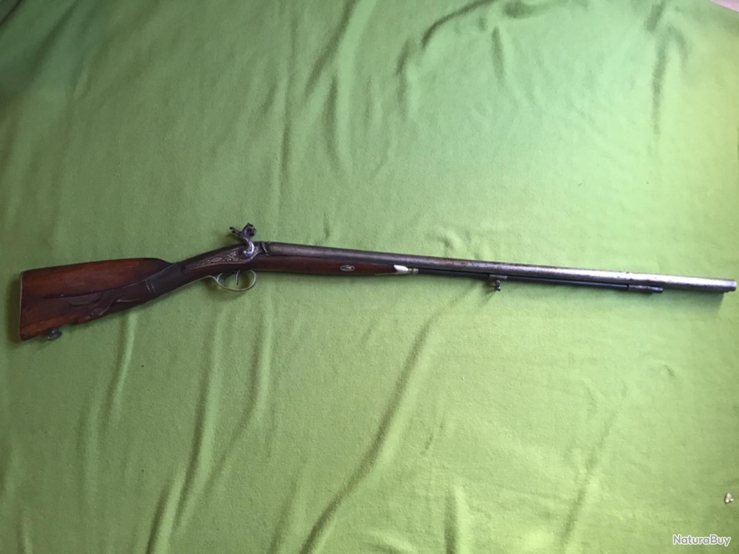 BEAU FUSIL JUXTAPOSÉ À PISTON cal 16 CROSSE SCULPTÉ CERVIDÉ - Fusils à ...