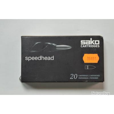 1 BOITE DE 20 MUNITIONS SAKO SPEEDHEAD CALIBRE 222 REM 3.2G/50GR NEUVE ...