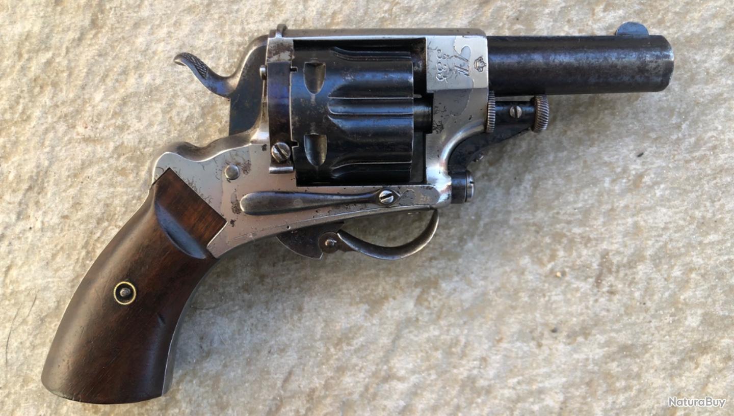 VERS 1900 SOLIDE REVOLVER FRANCOTTE A LIEGE VENDU PAR DEVISME À PARIS ...
