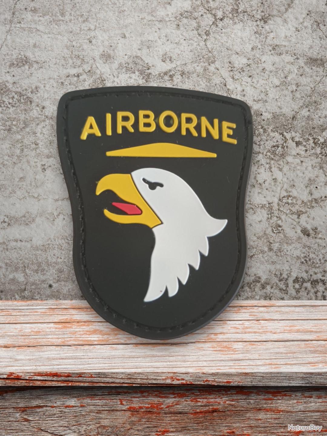 écusson militaire us airborne scratch pvc dimensions 8/6cm - Ecussons ...