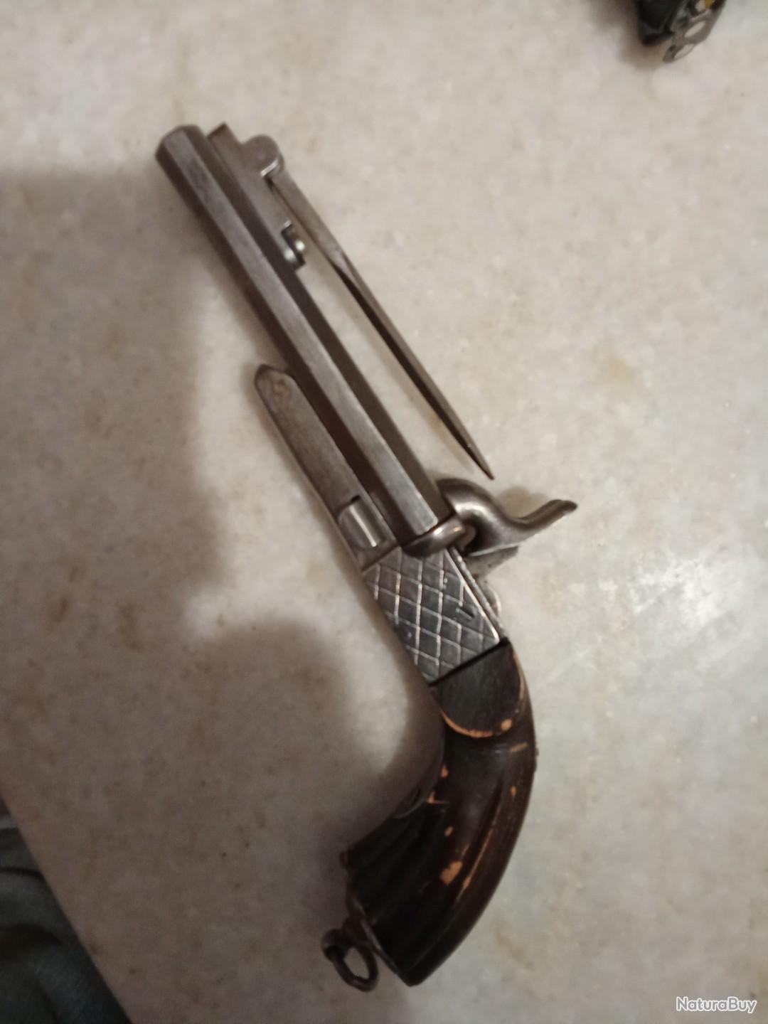 Pistolet juxtaposé baïonnette - Pistolets et Revolvers à Broches (14397138)