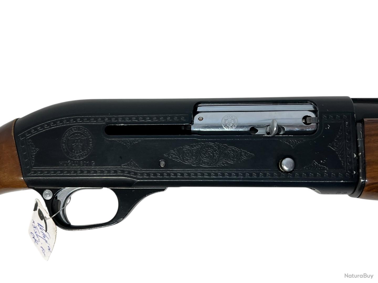 Fusil semi-auto HUGLU 601G cal 12/89 canon 76cm, mise à prix 1 ...