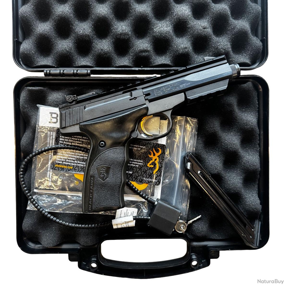 OCCASION - Browning Buck Mark Black Label Calibre 22LR Canon Fileté 1/2 ...