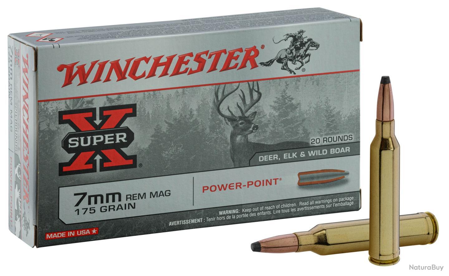 Winchester cal. 7 mm Rem Mag - Balles Calibre 7mm Rem Mag (14402433)