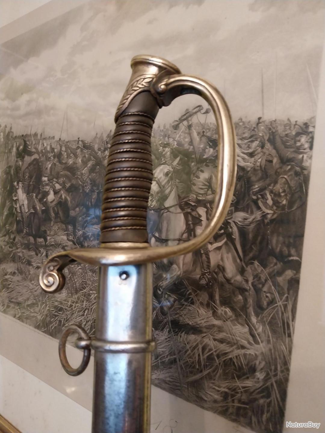 Sabre 1845 adjudant d'infanterie même numéro de 1872 - Sabres (14405180)