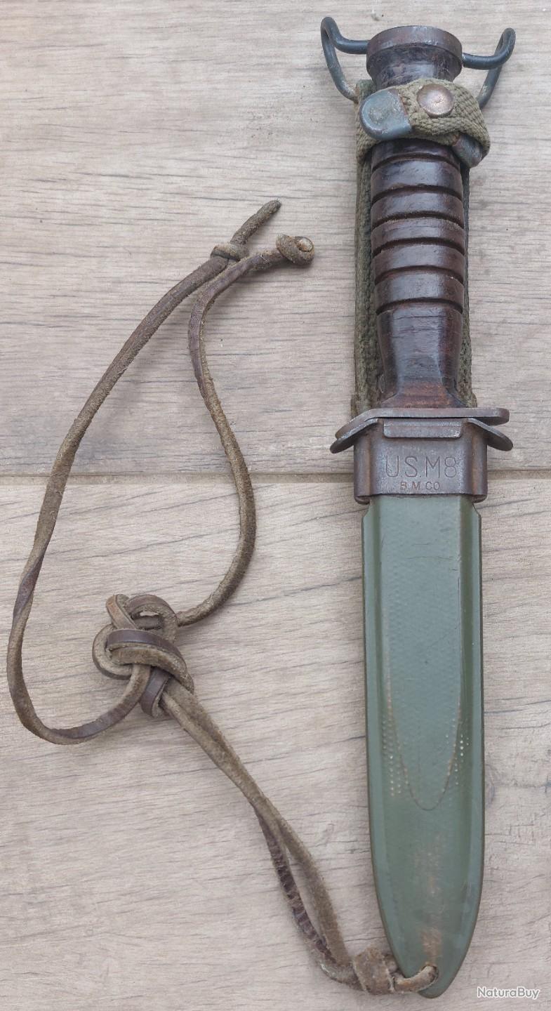 US WW2 couteau de combat USM3 UTICA et fourreau USM8 - Couteaux et ...