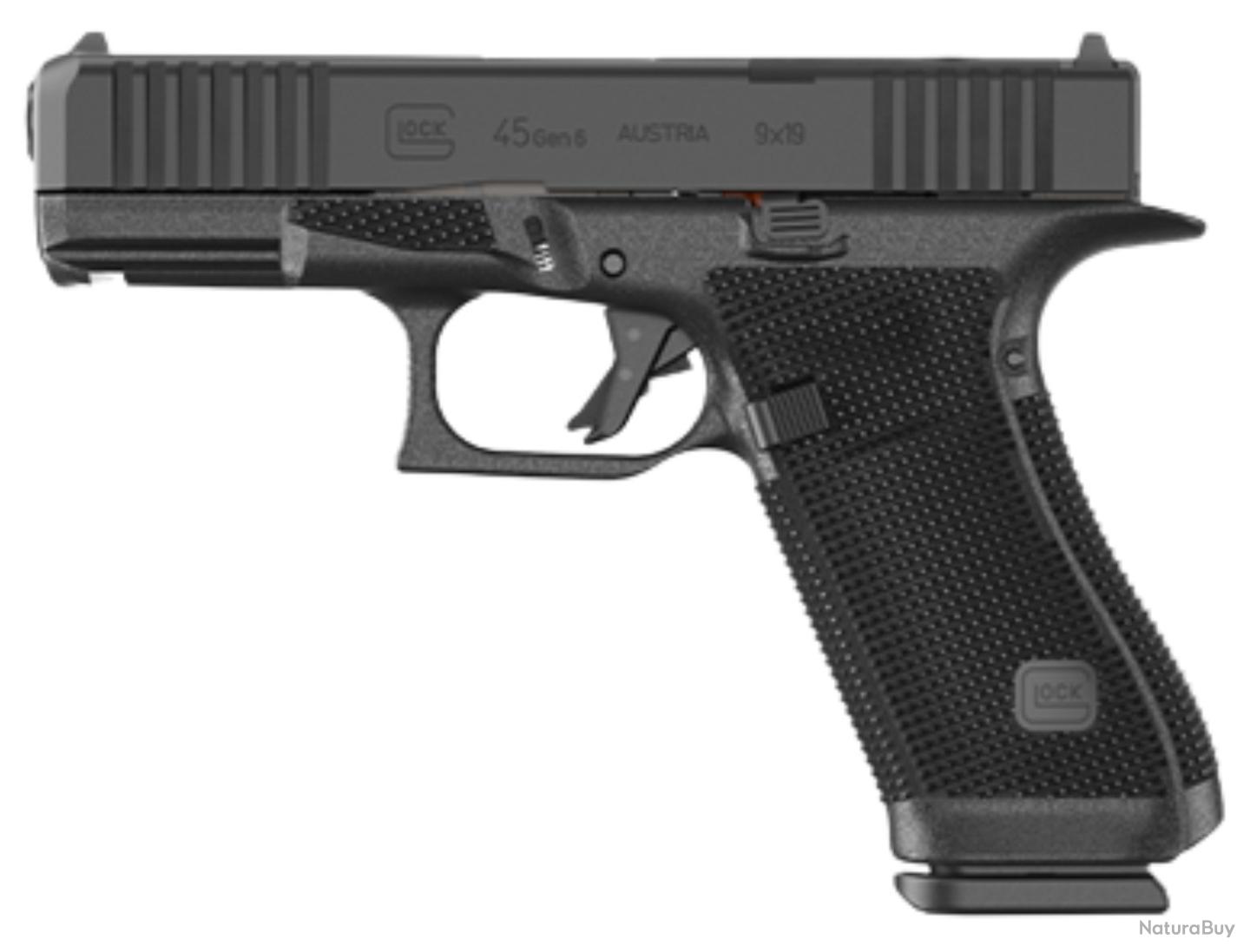 Pistolet Glock 45 Gen6 Cal.9x19 Optique Ready - Pistolets de Catégorie ...