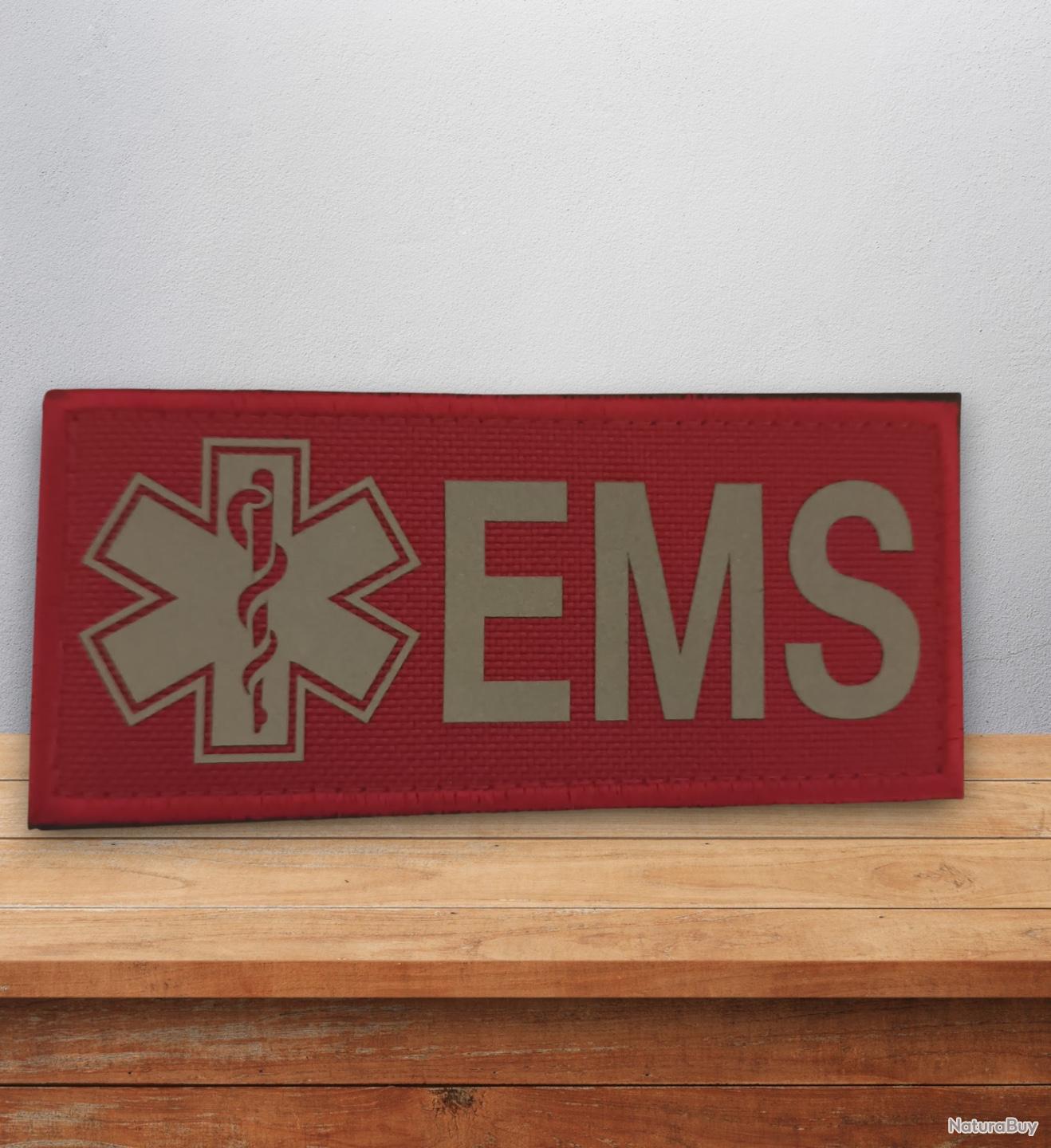 Ecusson brodé patch rescue médical 11/5CM scratch velcro - Ecussons ...