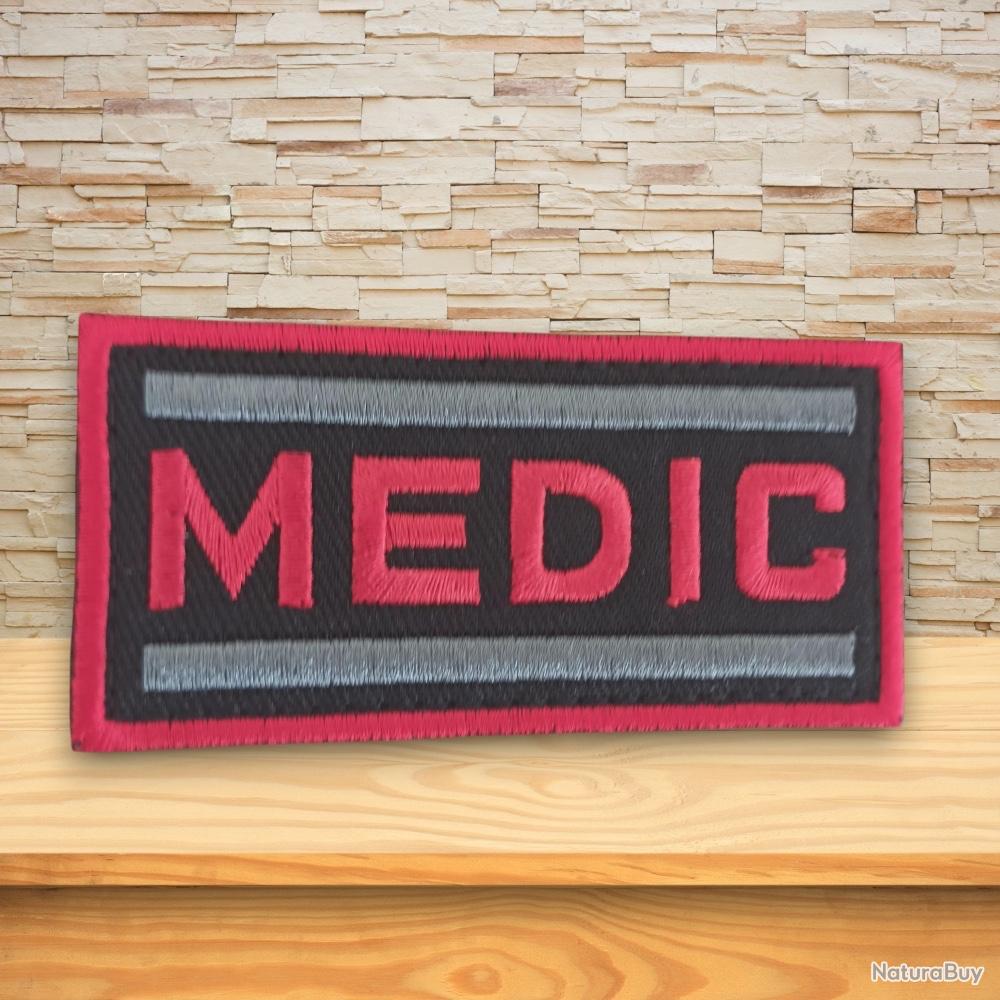 Ecusson brodé patch rescue médical 9/5CM scratch velcro - Ecussons ...