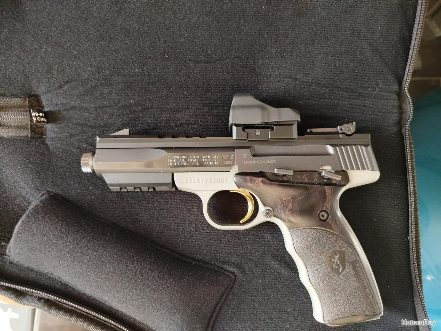 BROWNING Buckmark Black Label Fileté - Pistolets de Catégorie B (14411117)