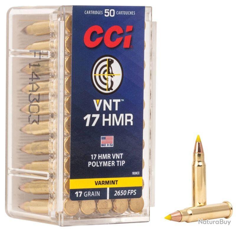 Cartouches CCI .17 HMR VNT Green 17 grains - Balles autres calibres ...