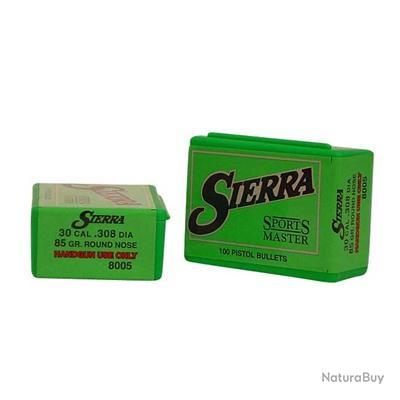Ogives Sierra 8005 - .308 85 gr ROUND NOSE* Boîte de 100 - Ogives ...