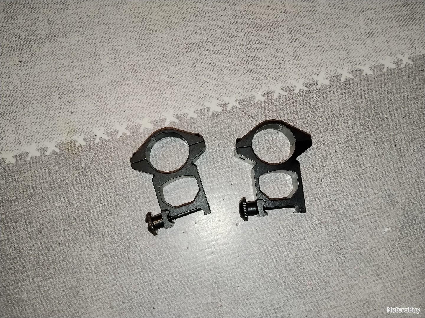 Embase de montage pour lunette 25mm - Rails et embases pour montage ...