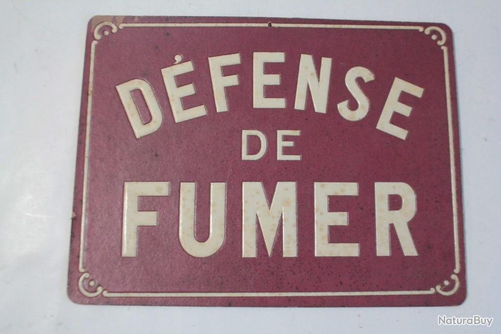 Ancien Panneau carton Défense de fumer - Objets divers (14418973)