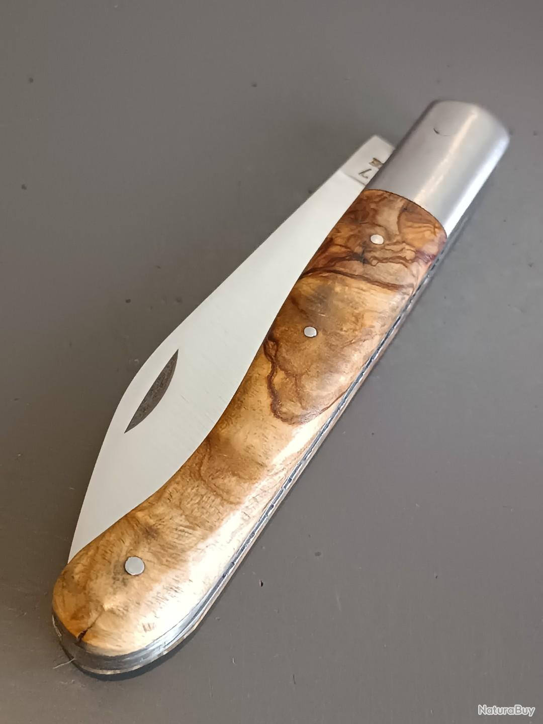 COUTEAU AURILLAC, THIERS, manche olivier, guilloché. - Couteaux ...