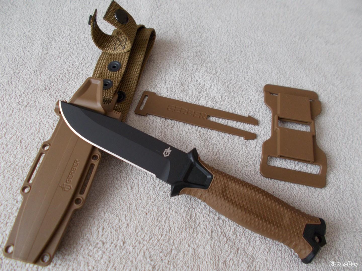 COUTEAU GERBER STRONGARM COYOTE BROWN FE 30-001058/USA/BUSHCRAFT/SURVIE ...