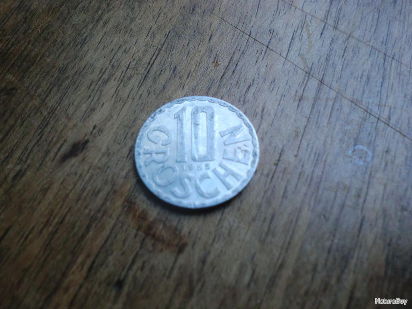 Monnaie autriche 10 groschen vienna alu 1955 - Monnaies (14420983)