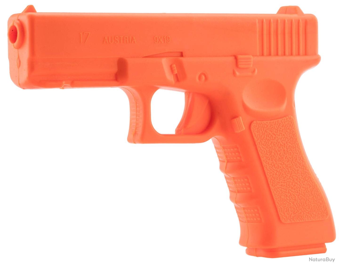 PISTOLET GLOCK 17 D'ENTRAINEMENT ORANGE - IMPACT DEFENDER ...