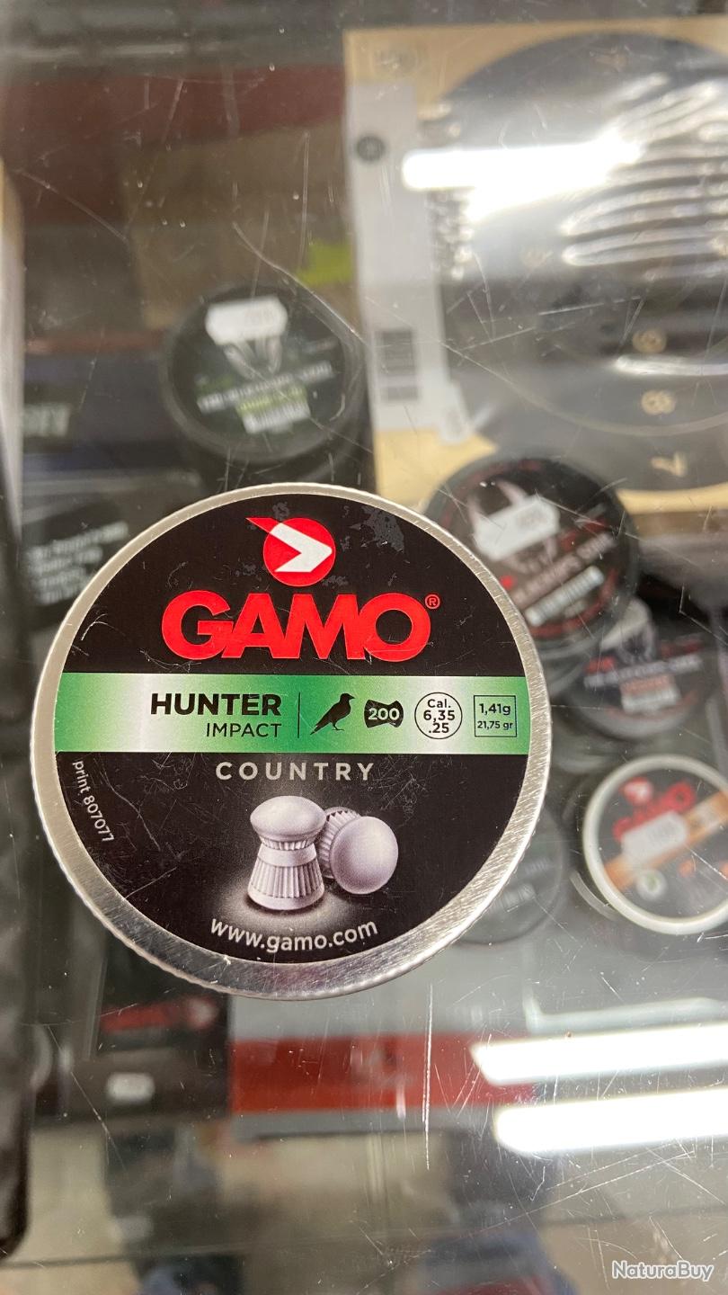 1 boite de 500 plombs Gamo, Hunter, impact, calibre 6.35 - Plombs pour ...