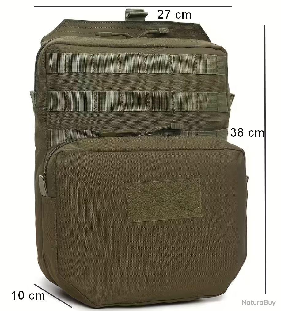 Sac pour gilet tactique MOLLE avec double poches et compartiment poche ...