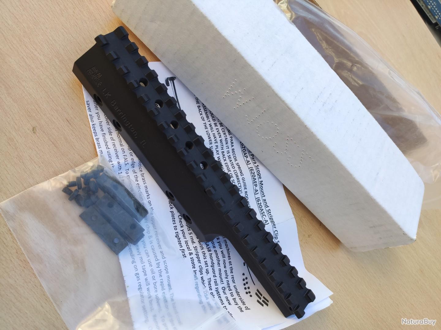 Capot avec rail picatinny pour FAL SA58 alu noir DSA paratrooper ...