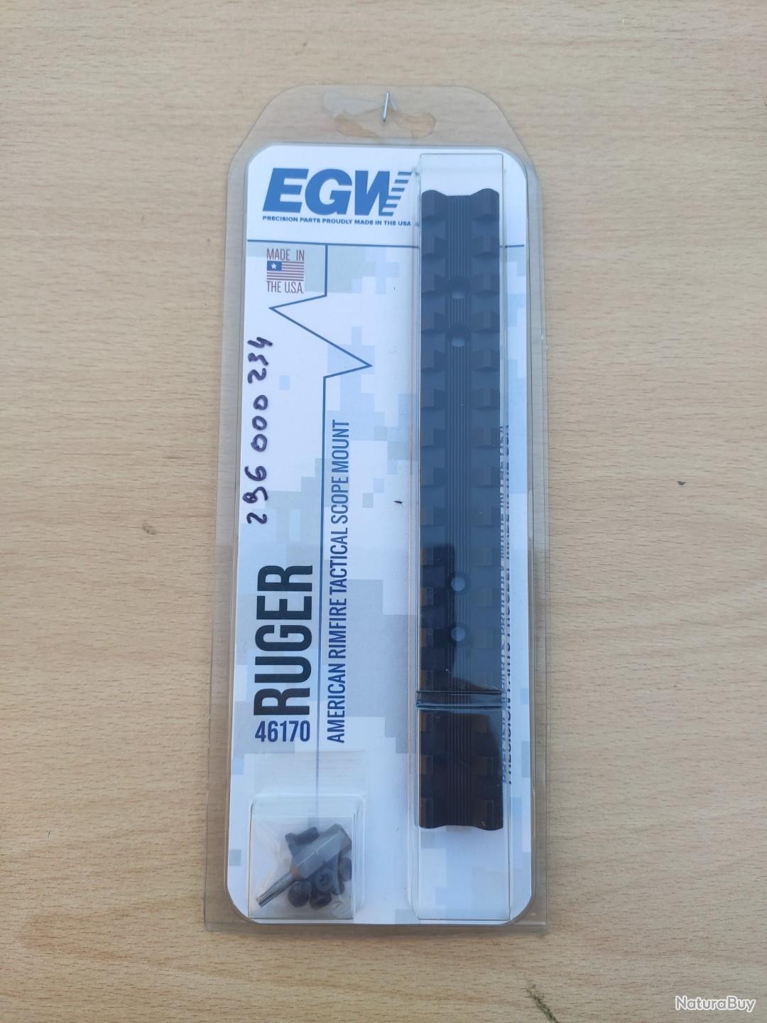 Rail picatinny EGW pour Ruger American rimfire 0 Moa rail optique ...