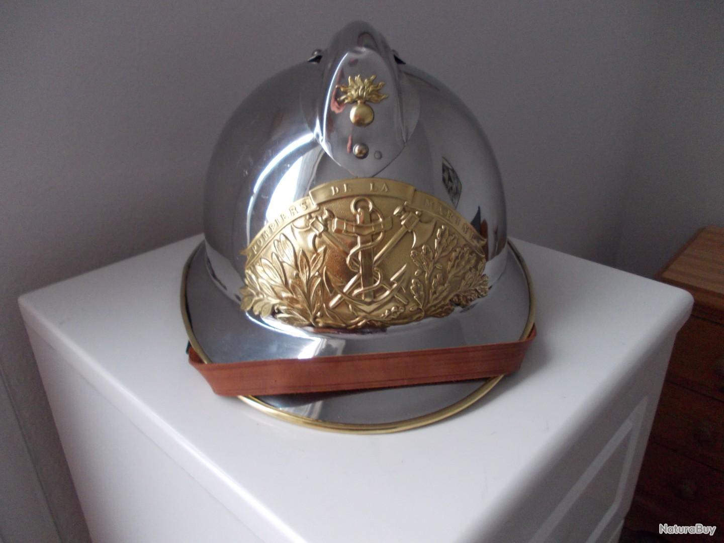 CASQUE POMPIERS DE LA MARINE MODEL33 " FRANCK et FILS " - Casques ...