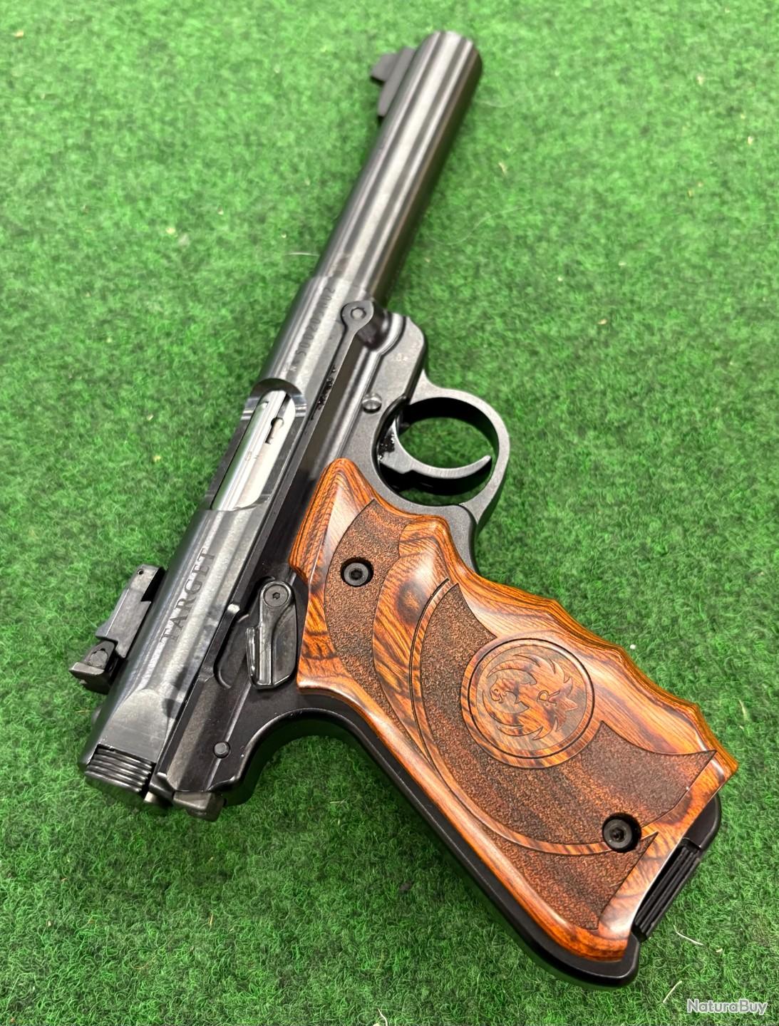 RUGER MARK IV TARGET PLAQUETTE BOIS 22LR - Pistolets de Catégorie B ...