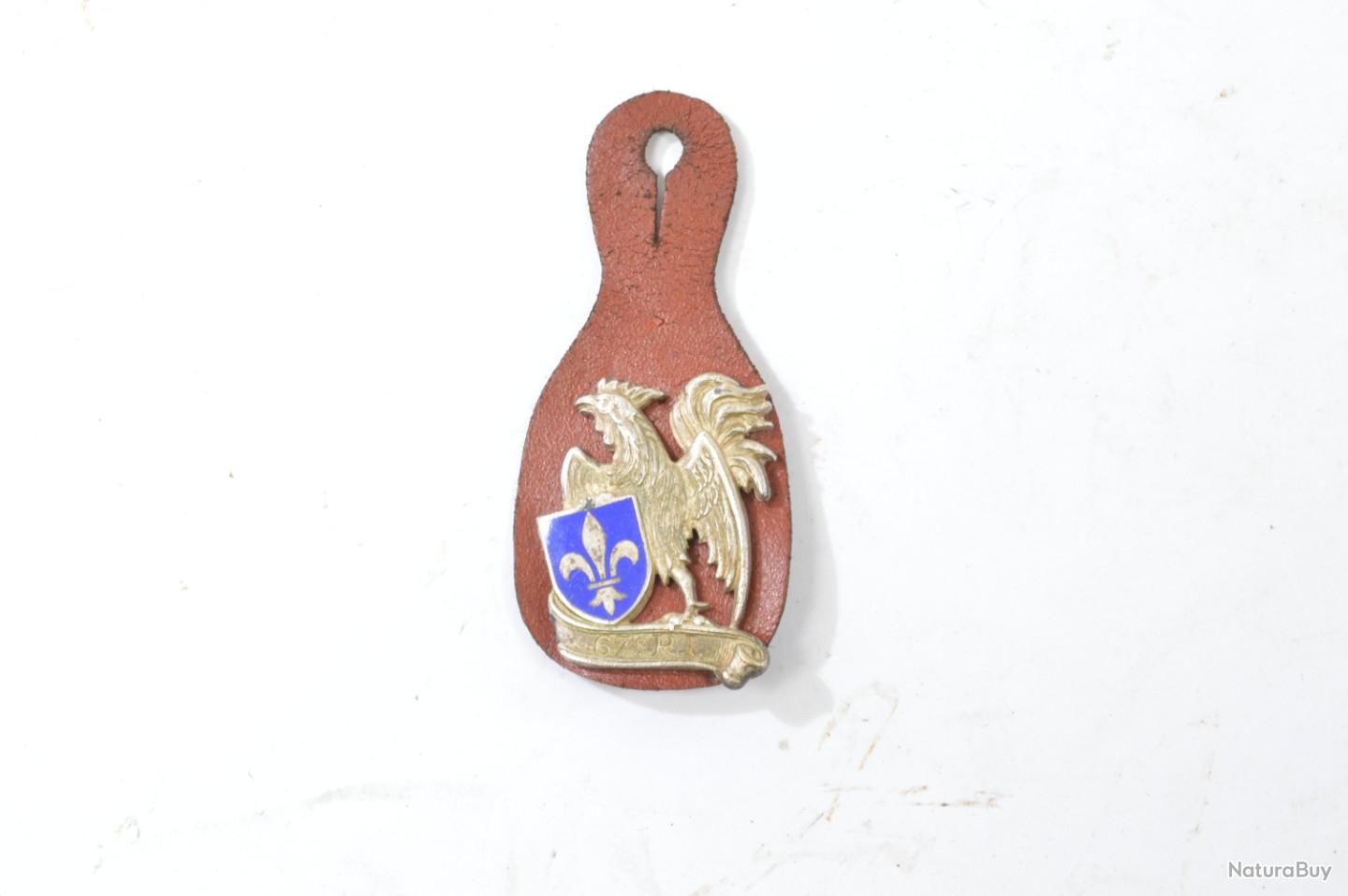 Insigne pucelle 67e RI Régiment d'Infanterie DRAGO H551, dos guilloché ...