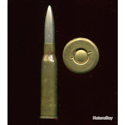6.5 x 51 SR Arisaka Japon - balle nickel pointue - amorce sertie x 2 ...
