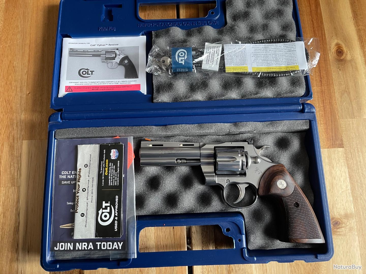 Colt python inox 4.25 - Revolvers de Catégorie B (14438559)
