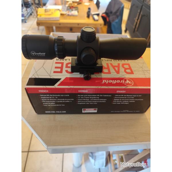 Lunette FIREFIELD barrage 1,5-5x32 avec laser - Lunettes de tir de ...