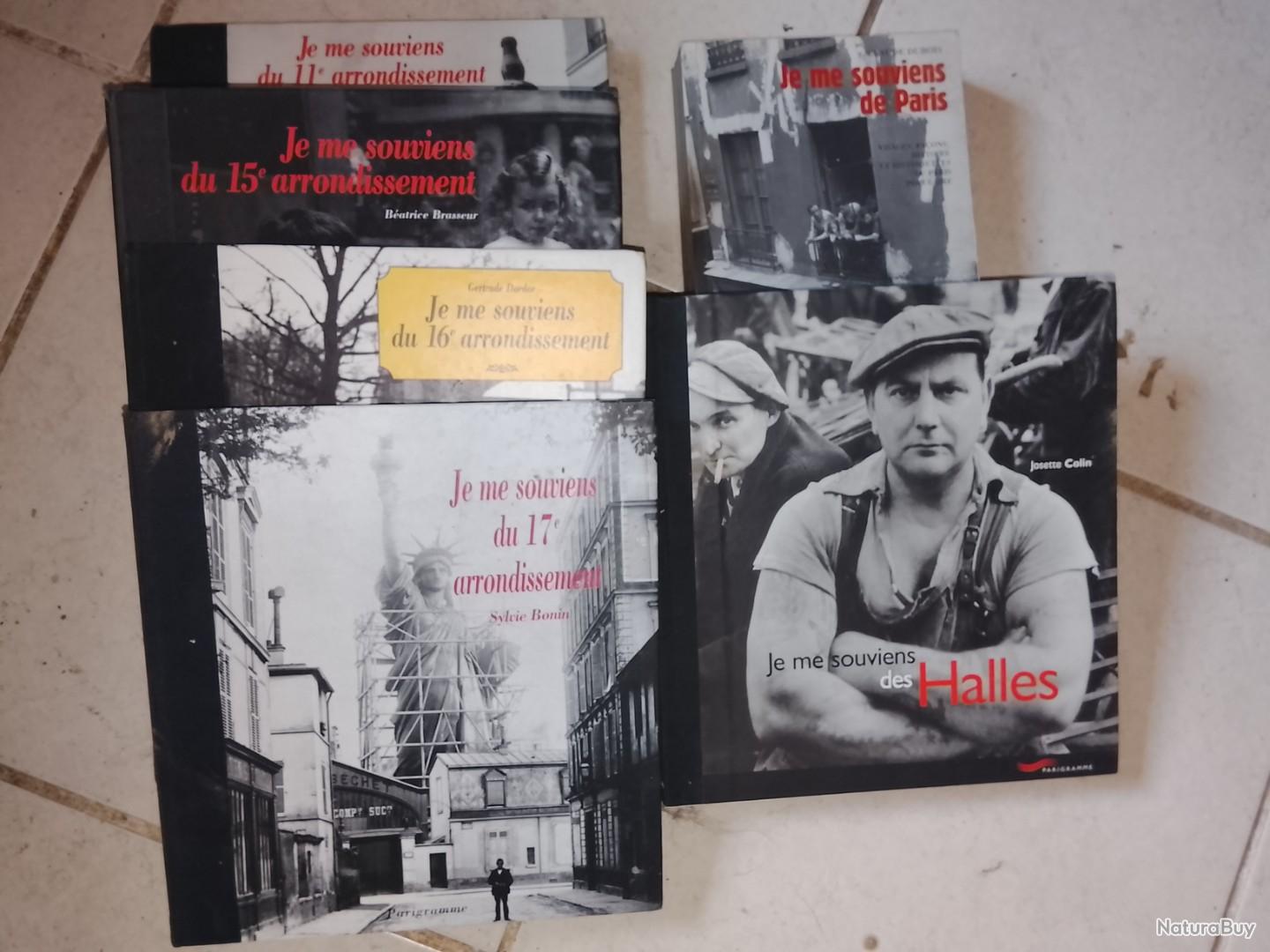 Collection Livre relié je me souviens de Paris/ arrondissement 11/15/16 ...