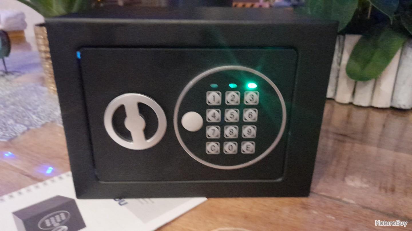 Coffre-fort électronique avec éclairage intérieur LED 17 x 23 x 17 cm ...