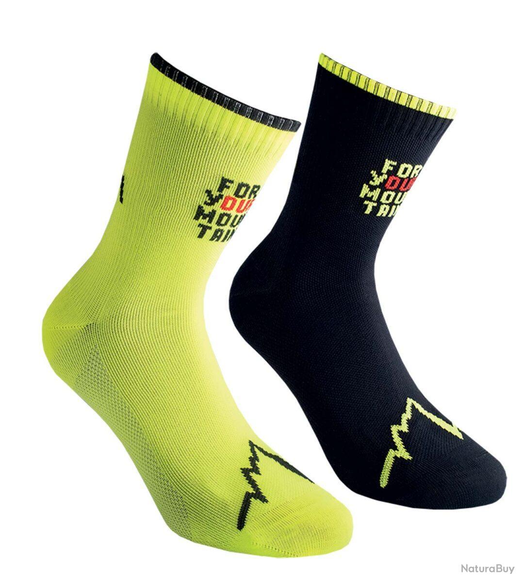 Pour vos chaussettes de montagne XL, Noir/Néon - Chaussettes (14460760)
