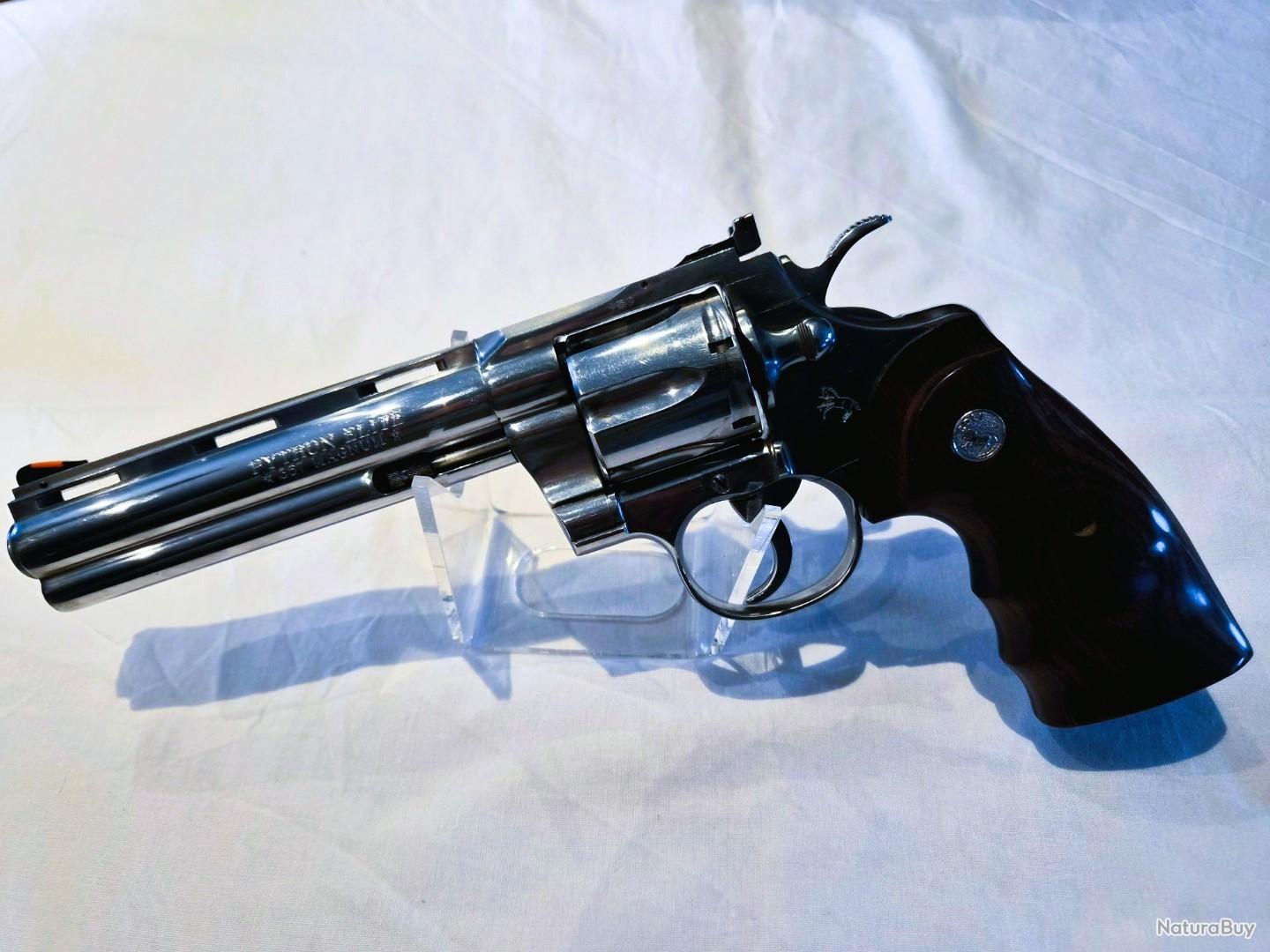 Rare Révolver COLT PYTHON ELITE STAINLESS CALIBRE 357 MAG DE 1998 - Revolvers de Catégorie B ...