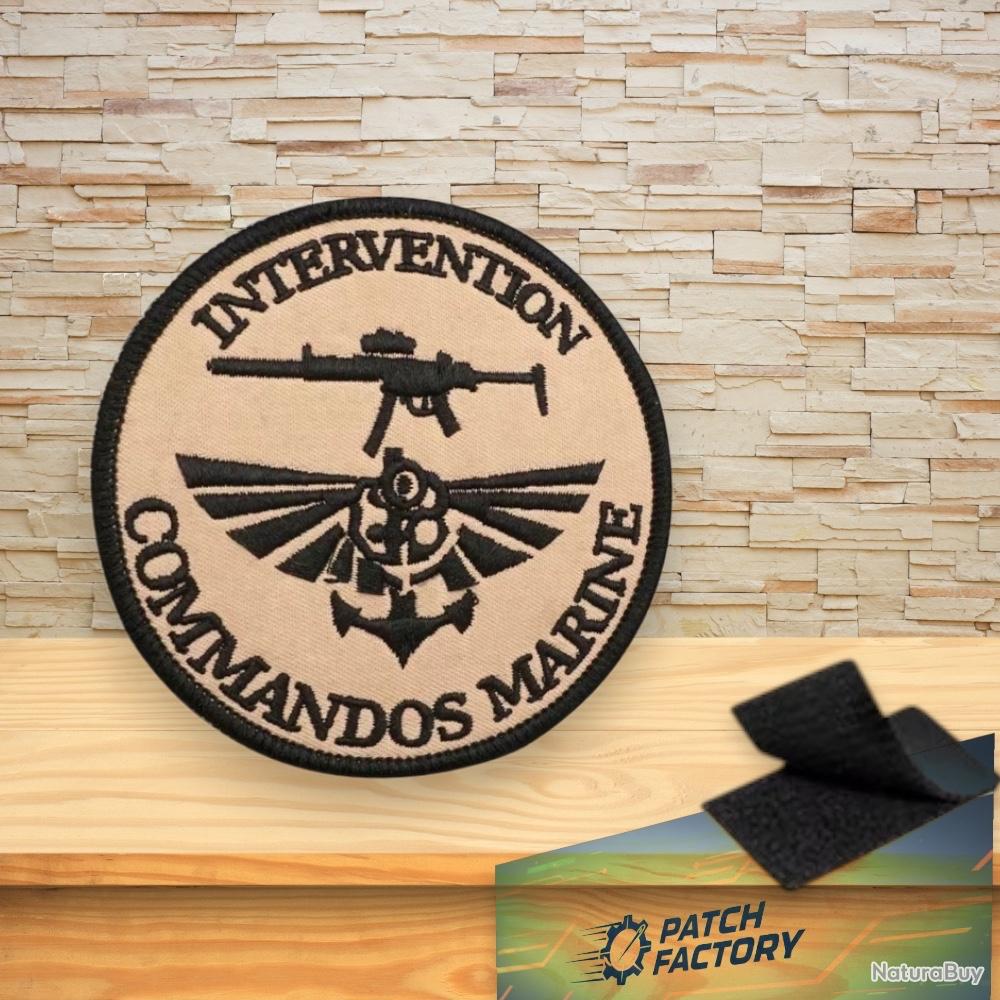 Écusson Brodé Commando Marine Intervention 8Cm - Patch Avec Scratch ...